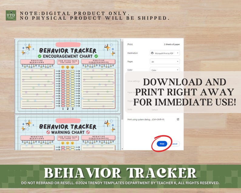 Editable Behavior Tracker for Kids Good Behavior and Warning Chart ...