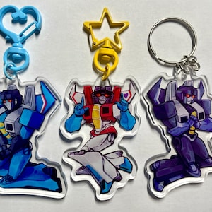 Hand Cut Command Trine Stickers, Starscream, Thundercracker, Skywarp ...