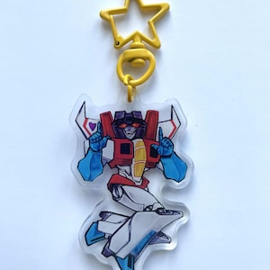 Transformers Trine Keychains, Hand Cut Stickers, Starscream ...