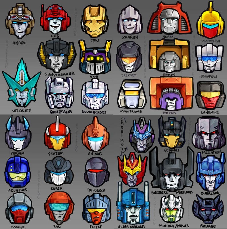 Lost Light Transformers IDW MTMTE Blind Bag Headshot Stickers - Etsy