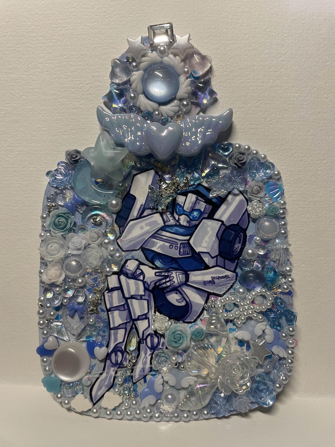 Bedazzled Transformer Art With Sticker Backing, Optimus Prime, Arcee ...