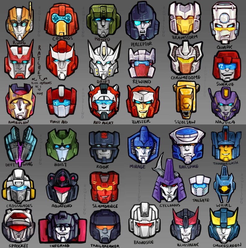 Lost Light Transformers IDW MTMTE Blind Bag Headshot Stickers - Etsy
