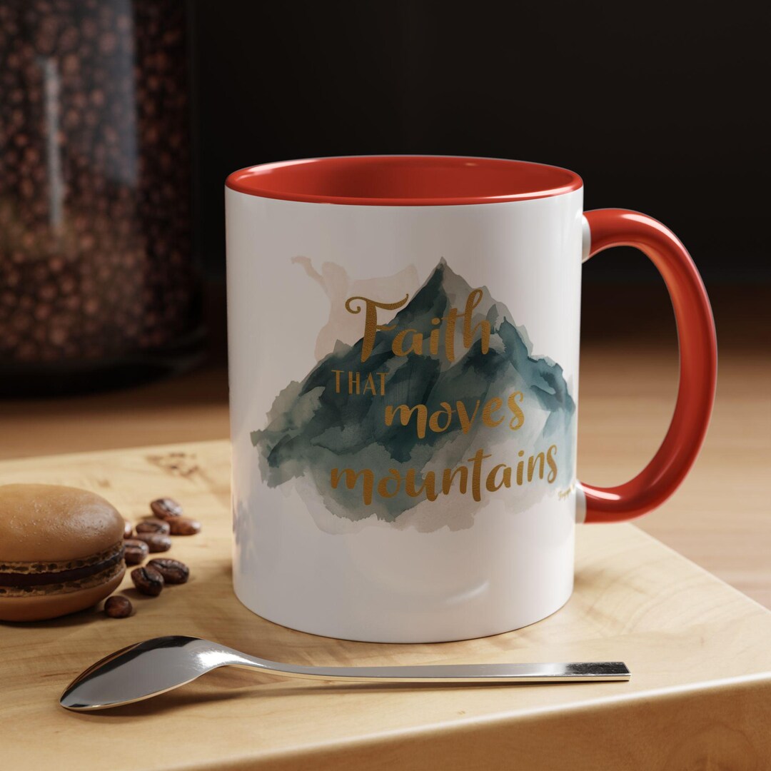 Christian Coffee Mug, Matthew 17:20 Bible Verse Mug, Faith Gift ...