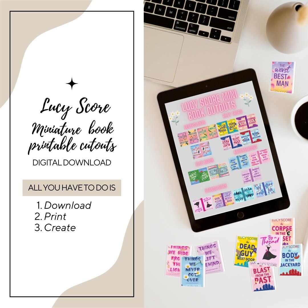 Lucy Score Miniature Book Cutouts Printable - Etsy