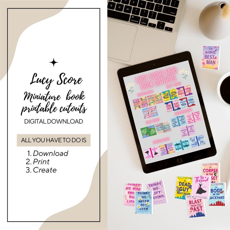 Lucy Score Miniature Book Cutouts Printable - Etsy