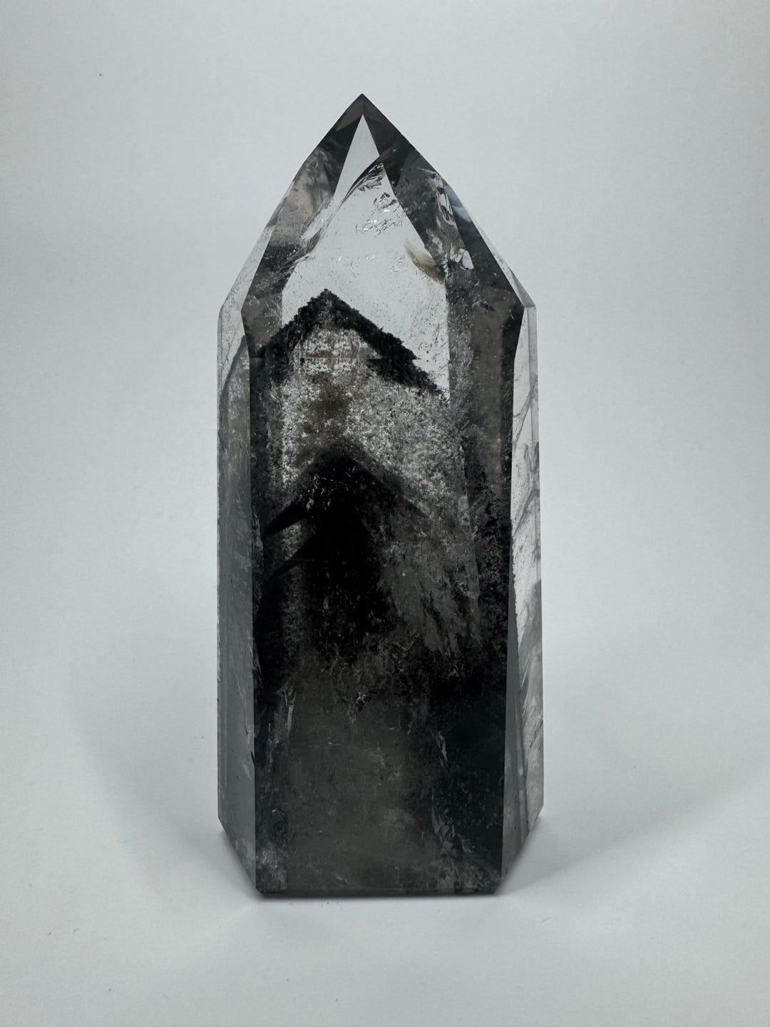 Black Phantom Rock Crystal 11 Cm, 286 G, Clear Crystal, Gemstone ...