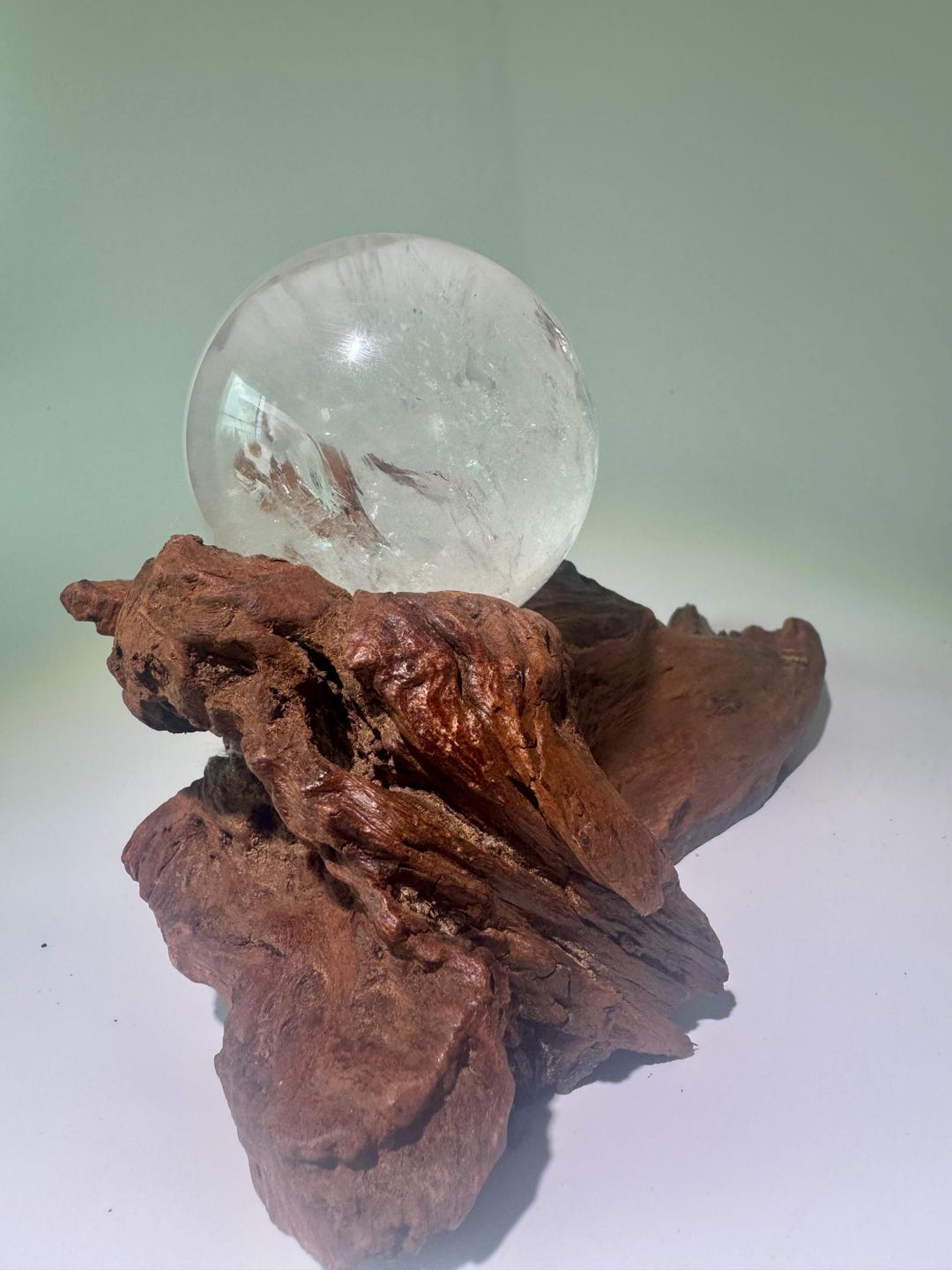 Root Wood Stand for Crystal Balls – Unique – Approx. 25cm Long ...