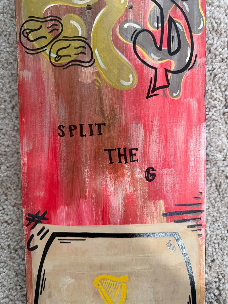 Split the G Skateboard - Etsy