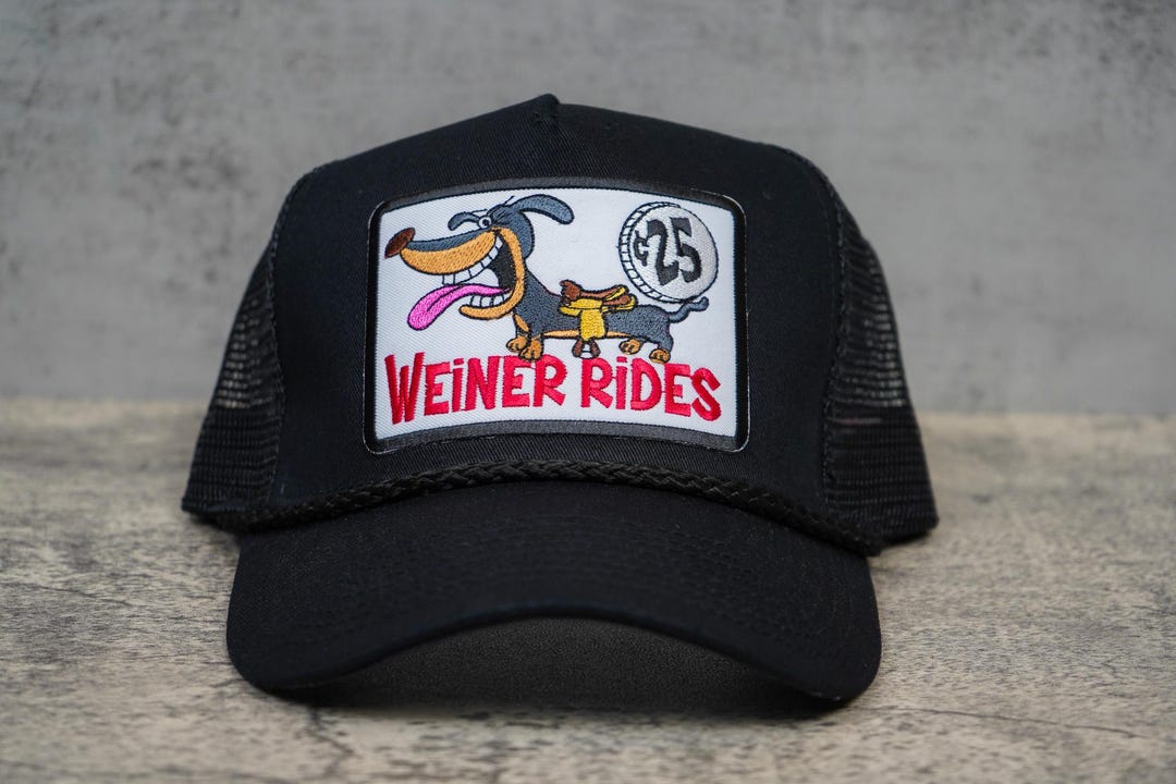 Weiner Rides 25 Cents Funny Vintage Style Snapback Hat - Etsy