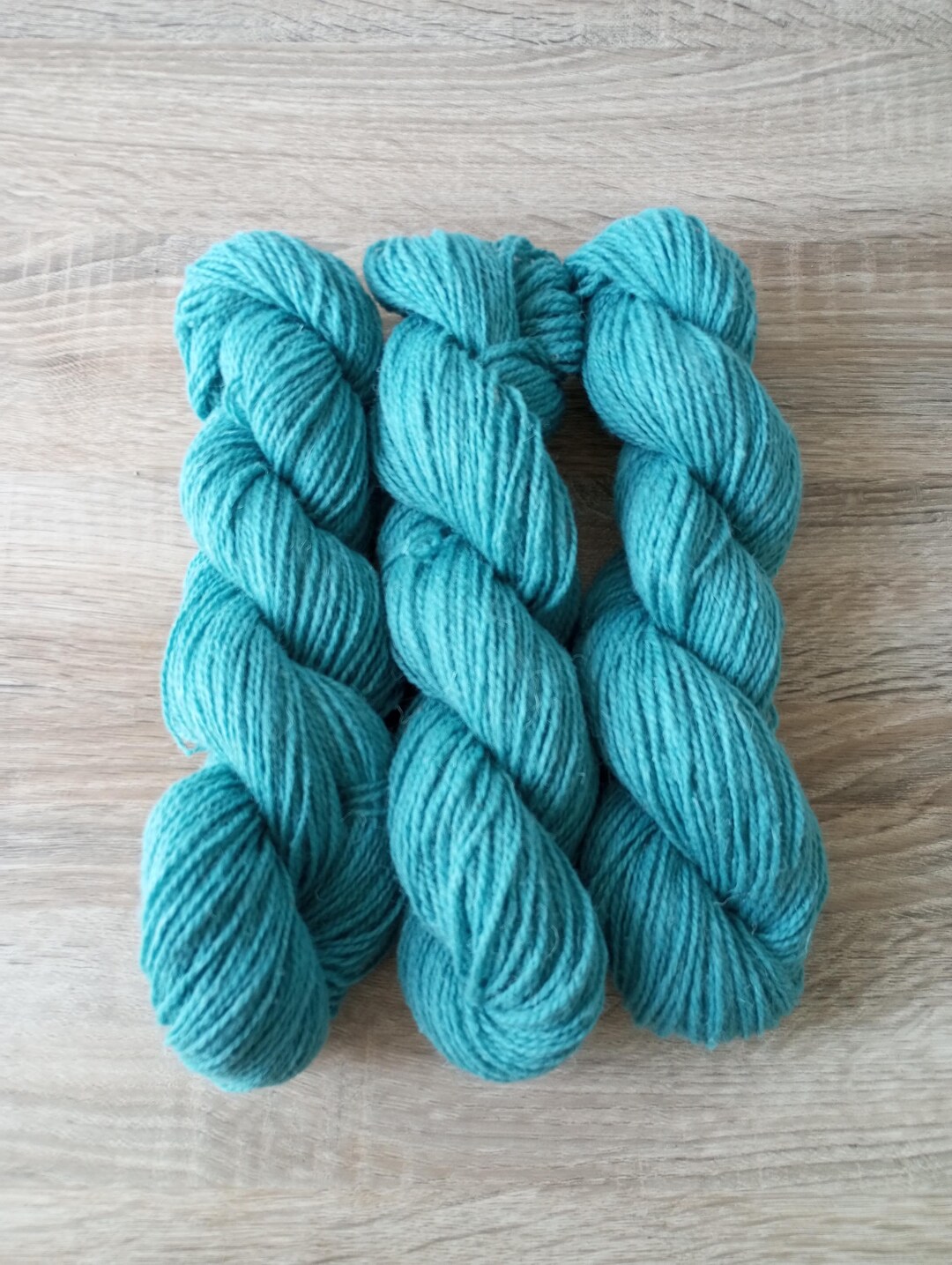 Organic Sheep Wool Yarn, Dark Mint Knitting Wool, 100gr Skein - Etsy