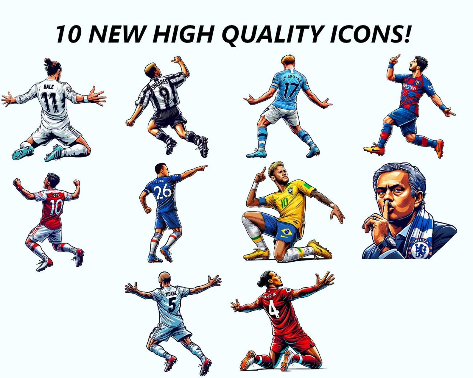 Football Player SVG Bundle Soccer SVG Pack Footballer PNG Collection ...