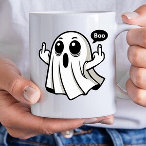 Funny Ghost SVG Rude Halloween Ghost SVG Ghost Clipart for Cricut Ghost ...