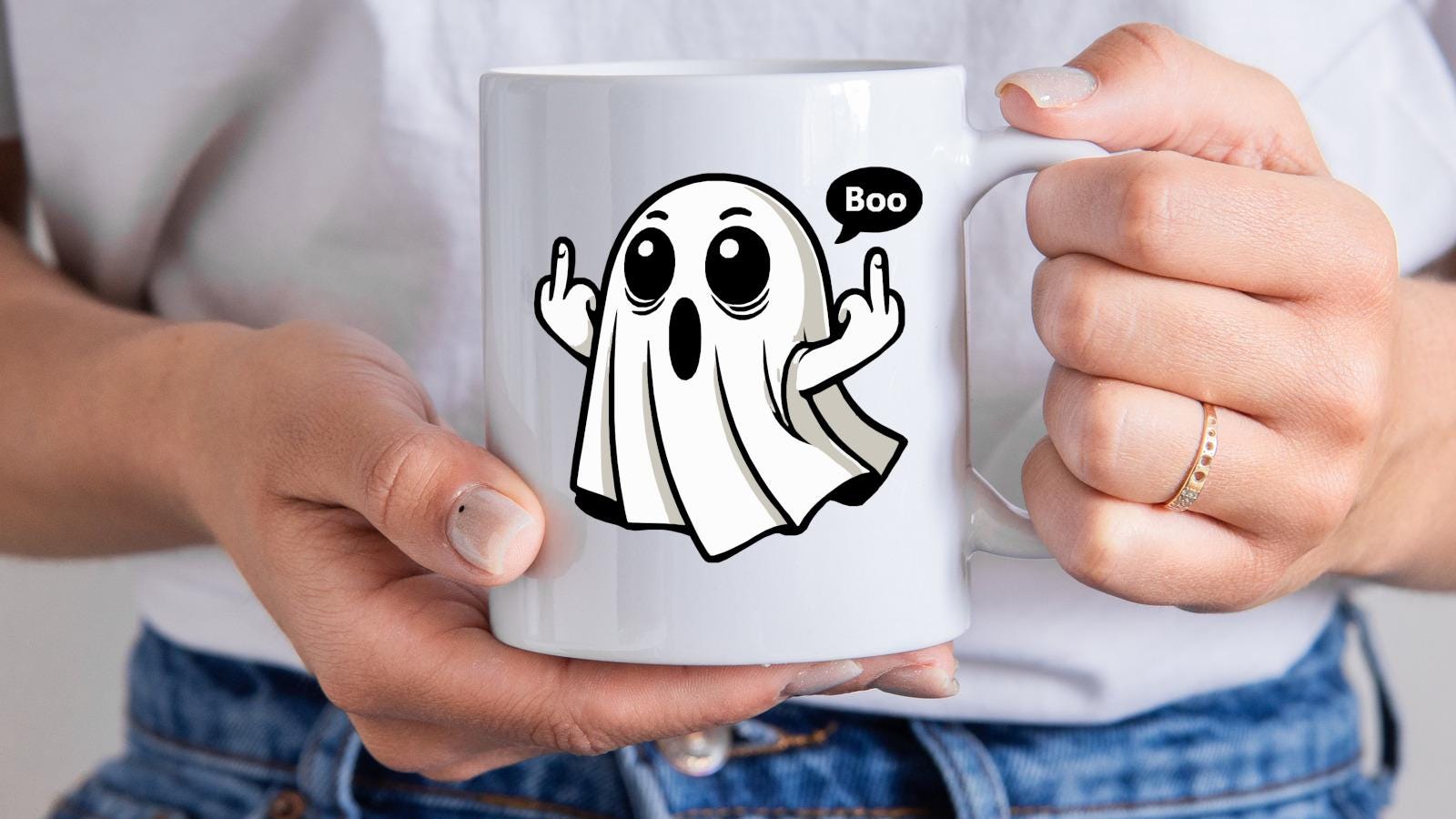 Funny Ghost SVG Rude Halloween Ghost SVG Ghost Clipart for Cricut Ghost ...