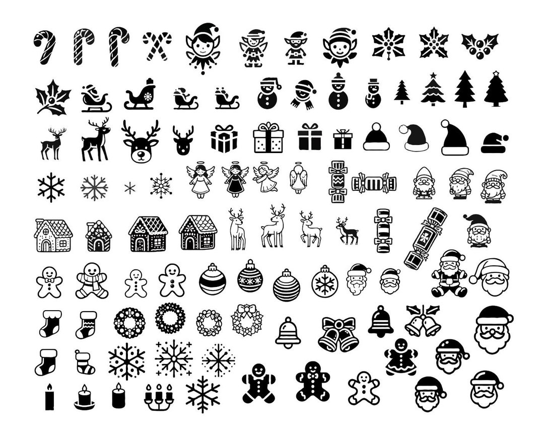 Christmas SVG MEGA Bundle Festive SVG Files for Cricut Christmas ...