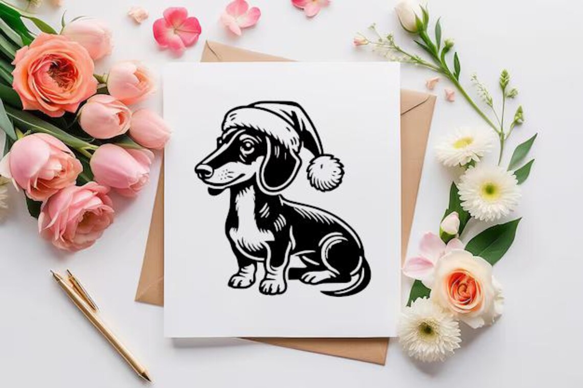 Christmas Dogs SVG Dachshund SVG for Cricut Pet SVG Cut Files for Dog ...