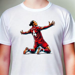 Van Dijk SVG Footballer SVG Digital File Football SVG Soccer Player ...