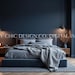 Elevated Navy Bedroom Virtual Background Bundle, Pack of 8 Digital ...