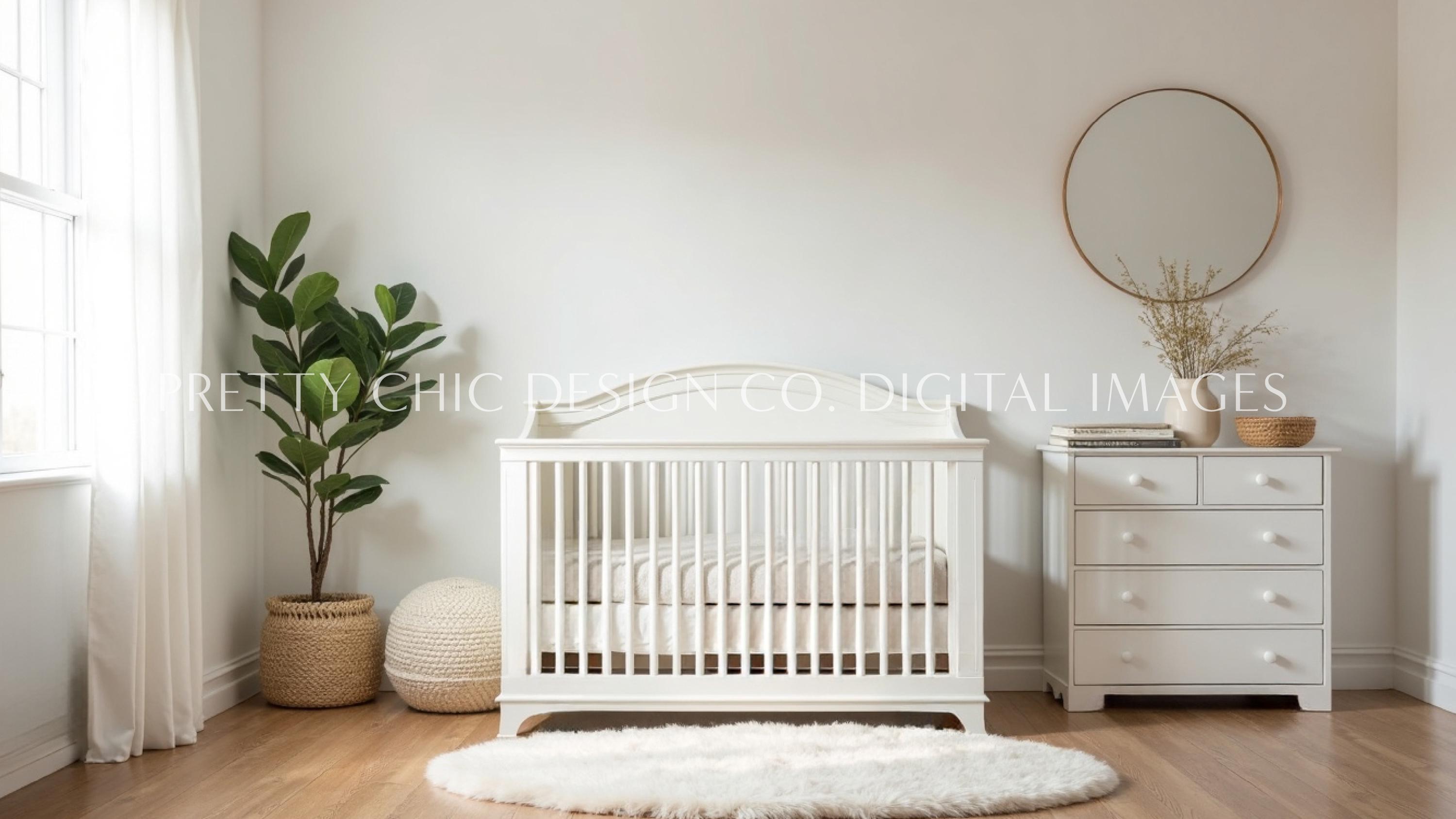 Modern Nursery Virtual Background Bundle, Pack of 8 Digital Backgrounds ...