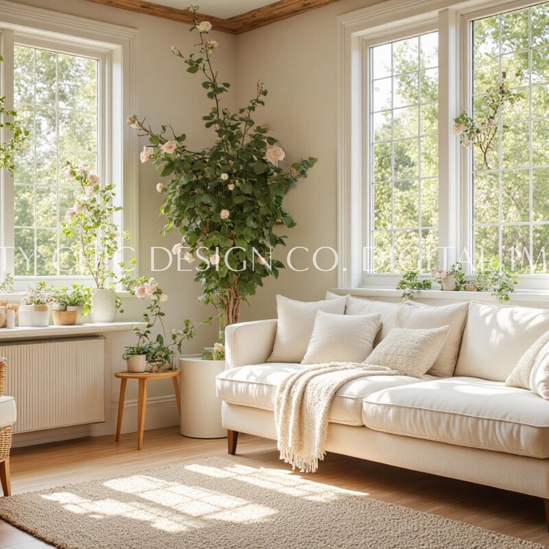 Spring Window Teams Background - Etsy