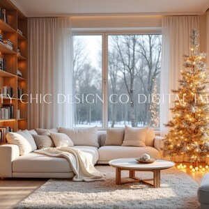Winter Virtual Background Bundle, Holiday Pack of 2 Digital Backdrops ...