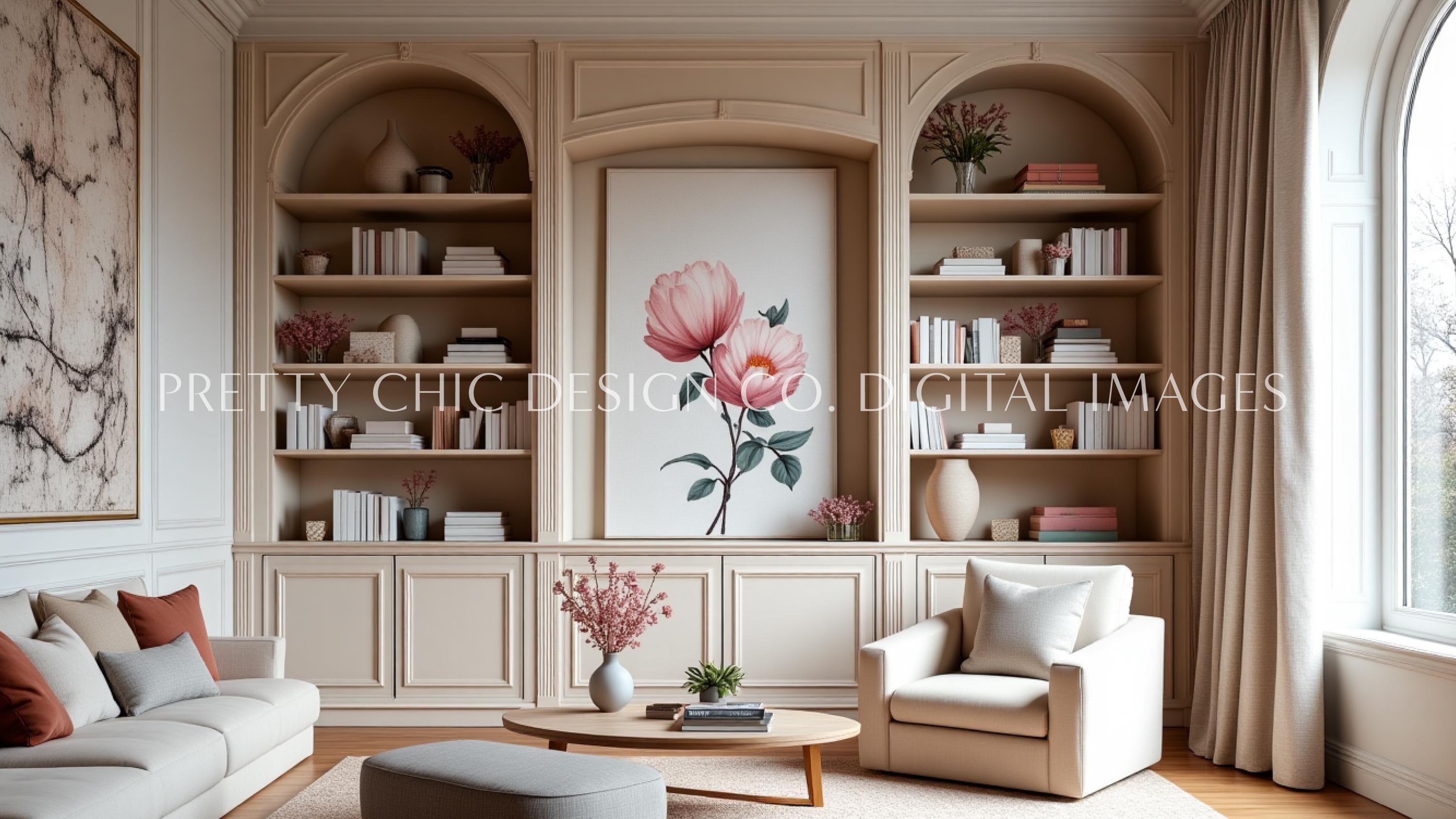 Modern Spring Virtual Background Bundle, Pack of 8 Digital Backgrounds ...