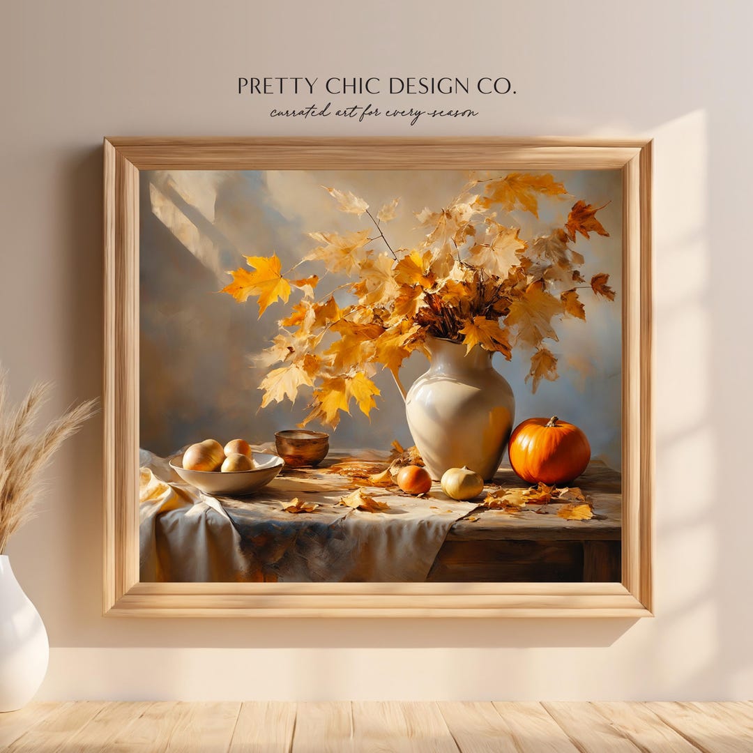 Vintage Fall Wall Art, Printable Instant Digital Download, Seasonal ...