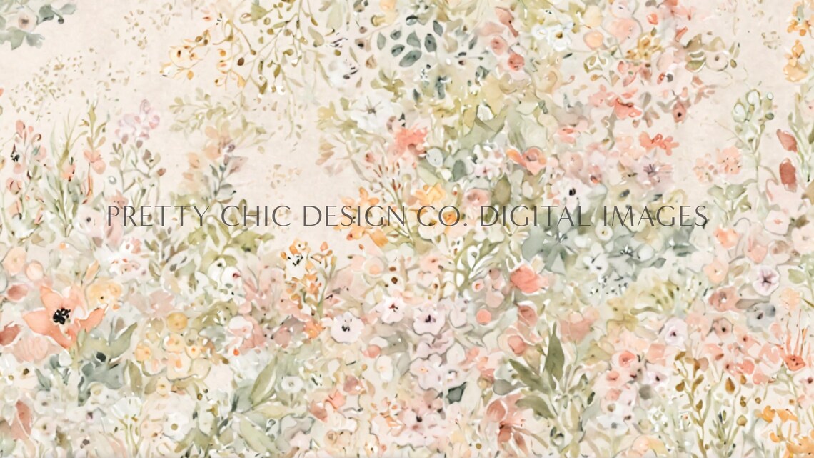 Spring Floral Background, Aesthetic Sage Flower Backdrop for Meetings ...