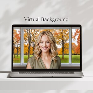 Fall Foliage Zoom Background, Background for Meetings, Virtual Office ...