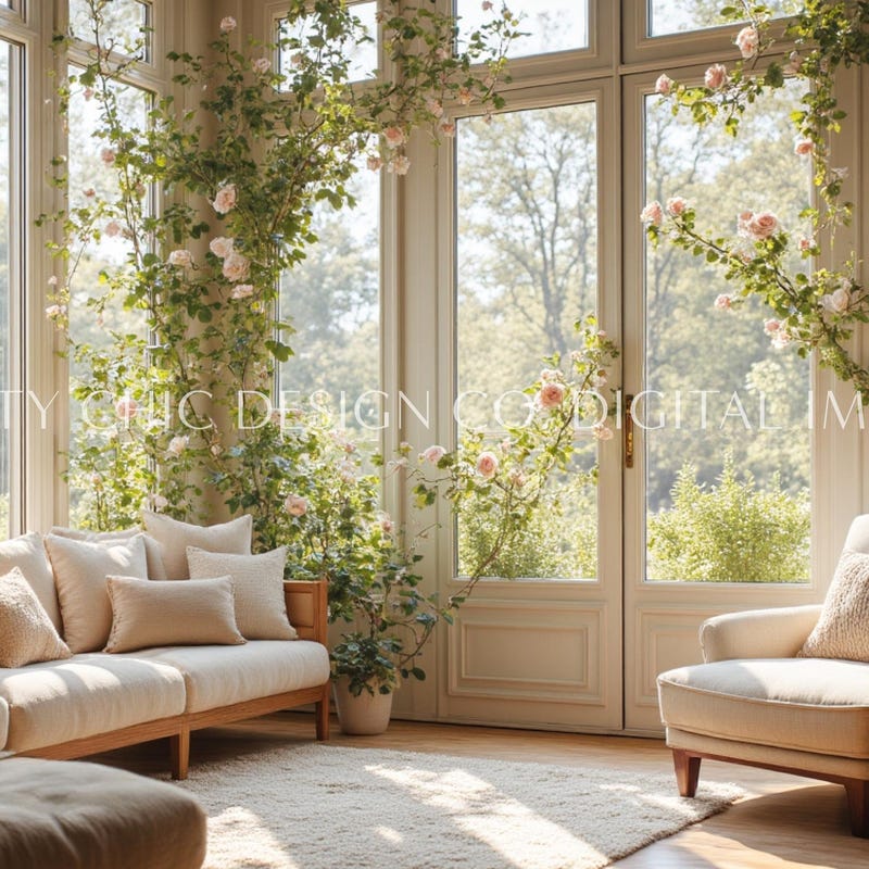 Spring Window Teams Background - Etsy