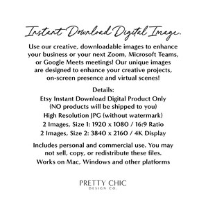 Winter Virtual Background Bundle, Holiday Pack of 2 Digital Backdrops ...