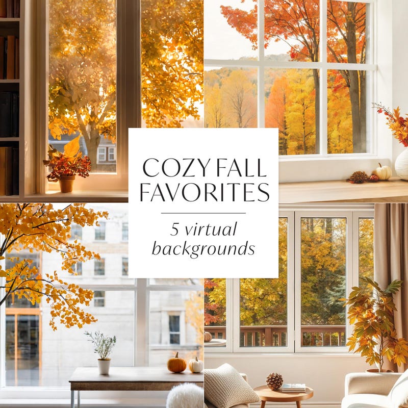 Fall Virtual Backgrounds for Teams - Etsy