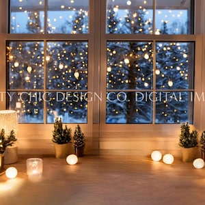 Zoom Background, Cozy Winter Window Background for Meetings, Snow ...
