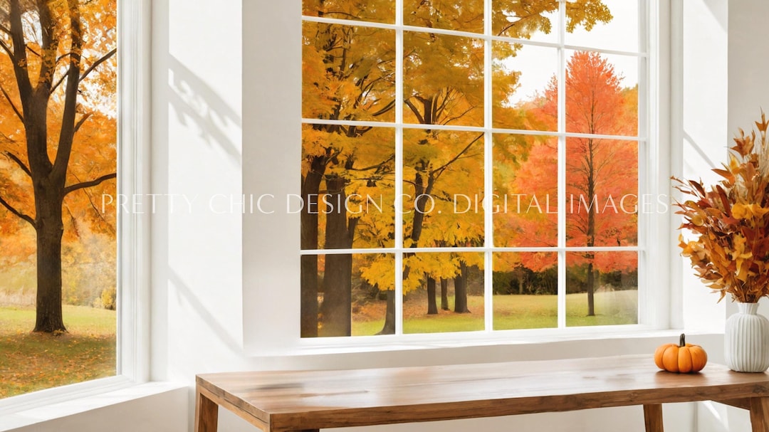 Fall Zoom Background, Fall Office Background for Meetings, Autumn ...