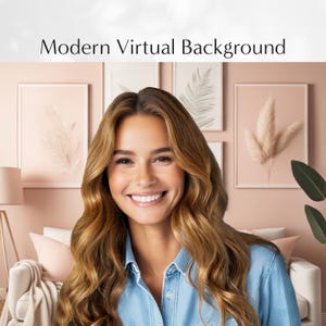Zoom Background, Virtual Background for Meetings, Chic Peach Fuzz ...