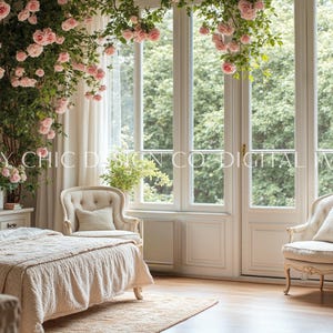 Cozy Paris Maison Virtual Background Bundle, Pack of 8 Digital ...