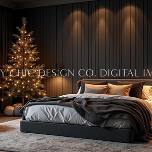 Luxury Gray Bedroom Virtual Background Bundle, Pack of 6 Digital ...