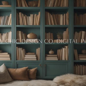 Cozy Winter Study Virtual Background Bundle, Pack of 4 Digital ...