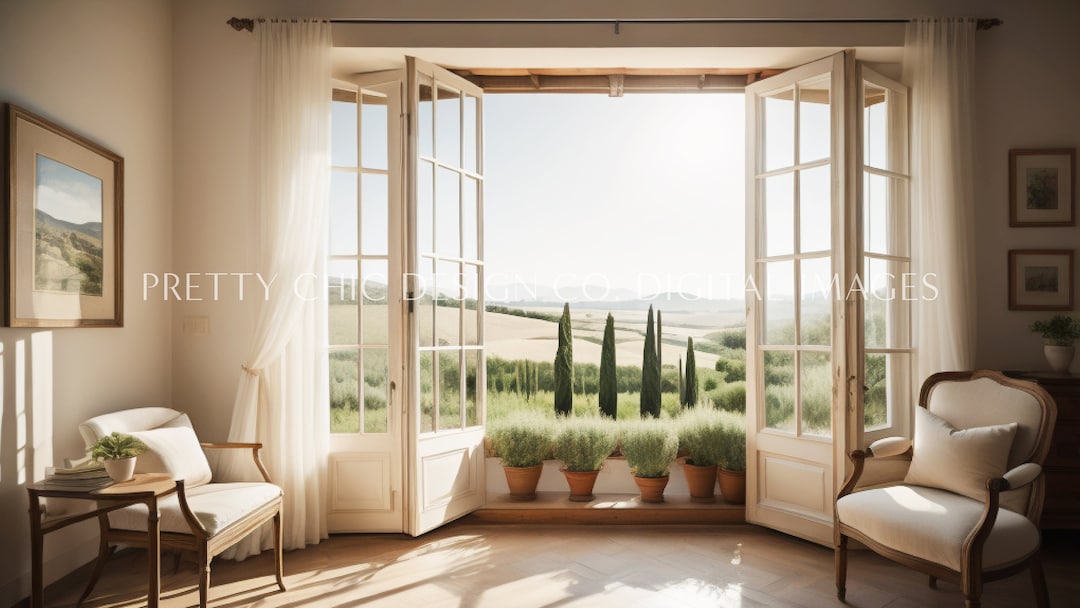 Tuscany Virtual Background, Zoom Background for Meetings, Cafe ...