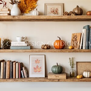 Cozy Autumn Aesthetic Virtual Background Bundle, Fall Pack of 8 Digital ...