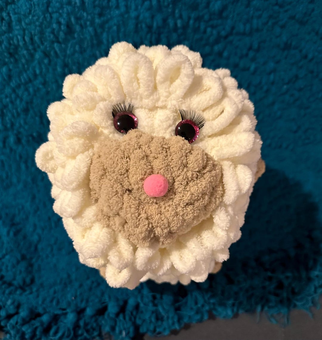 Handmade Chunky Knit Sheep Plush Stuffie Emotional Support Gift Snuggly for Cozy Cuddles - Etsy