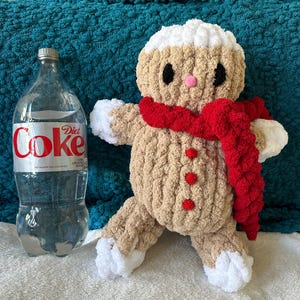 Handmade Chunky Knit Gingerbread Man Stuffie Emotional Support Gift - Etsy