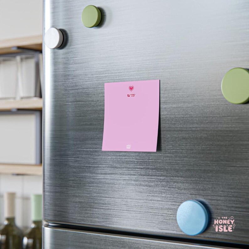 WTF Pink Aesthetic Funny Statement Sticky Notes | 3x3 Post-it® Notes ...