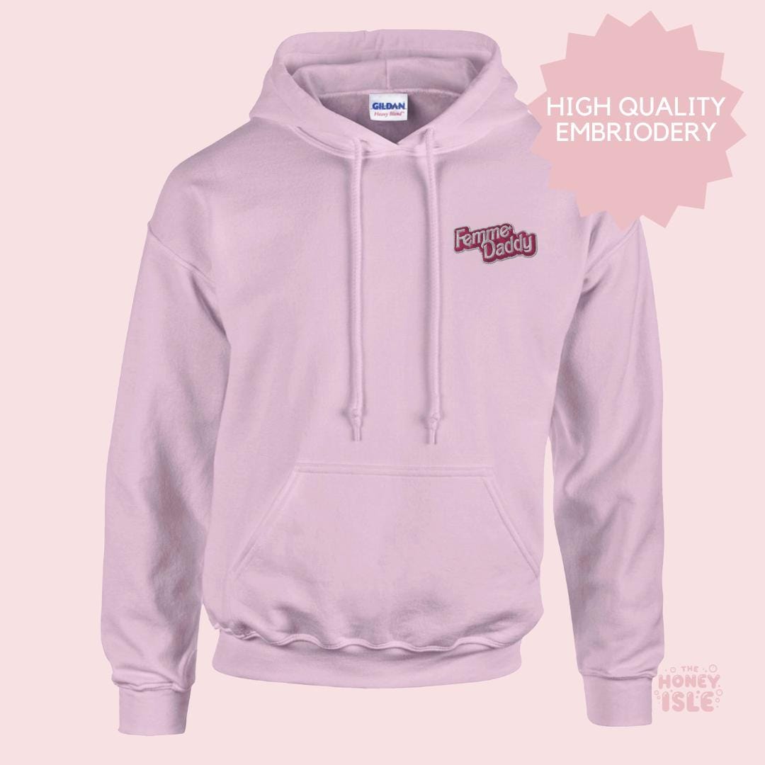 Femme Daddy Barbie Pink Aesthetic Hoodie LGBTQIA Pride Apparel Funny ...