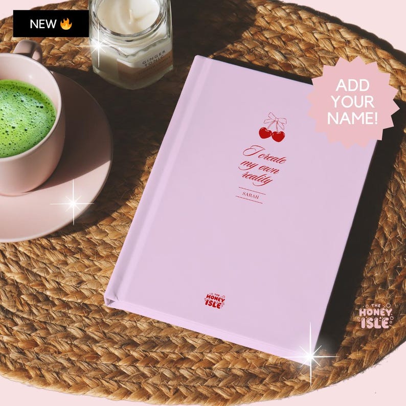 Cherry Vibes Manifestation Journal | Personalized Aesthetic Self Care ...