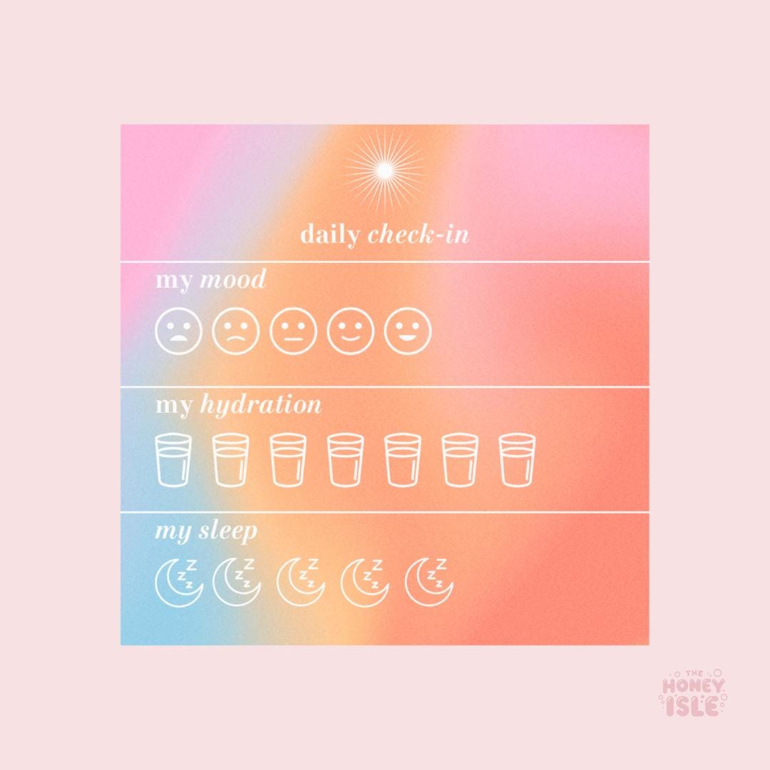 Colorful Daily Check-in Post-it® Note Pads, Mood Tracker, Hydration ...