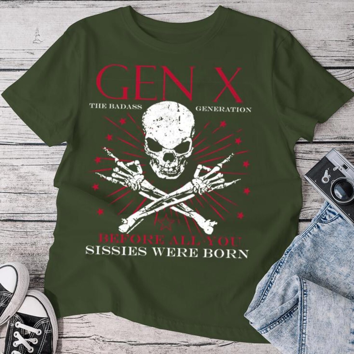 Gen X Est. 1972 the Badass Generation Problem Child Approved T-shirt ...