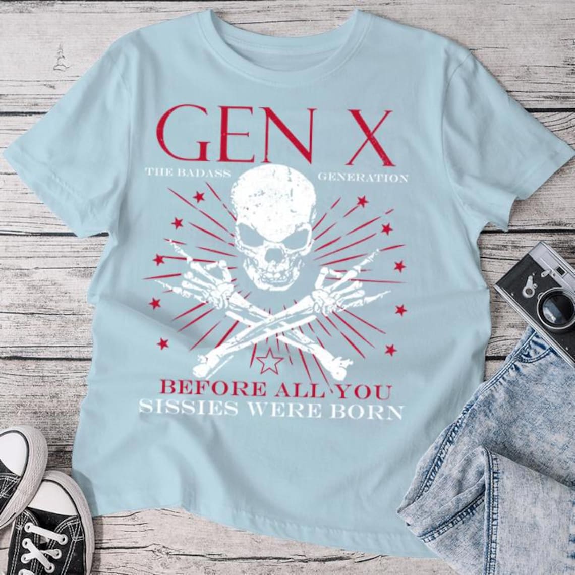 Gen X Est. 1972 the Badass Generation Problem Child Approved T-shirt ...