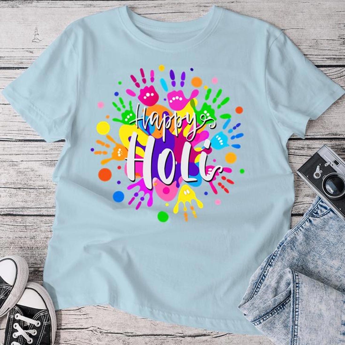 Happy Holi Shirts for Kids Boys Girls Toddler India Hindu Shirt, Gift ...