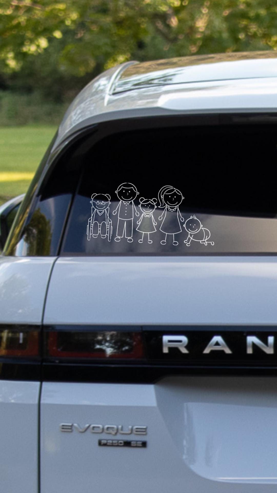 Customized Car Family Sticker Decal Choose Your Character - Etsy