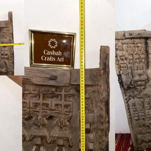 Vintage 1950s Ebony African Door – Exquisite Carvings, Timeless ...